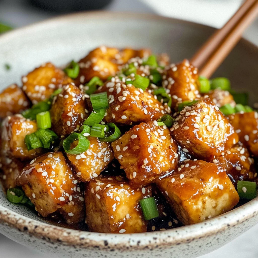 Garlic Sesame Tofu - The Ultimate Cozy Vegan Delight